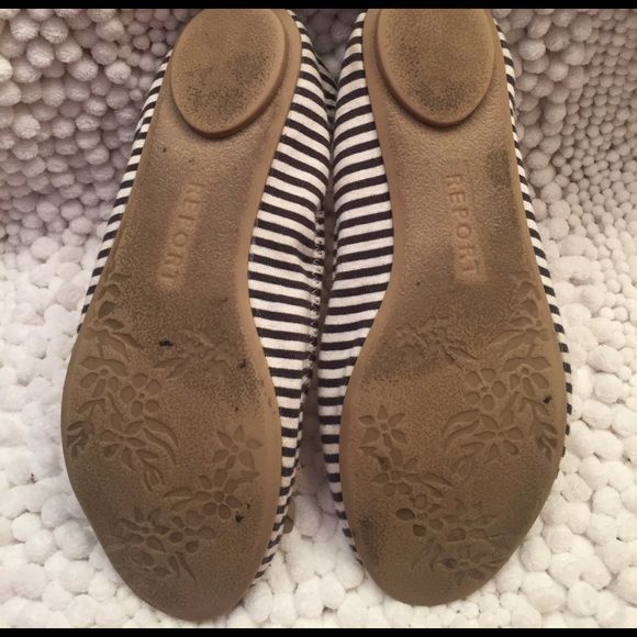 Report | Shoes | Report Striped Ballet Flats | Poshmark