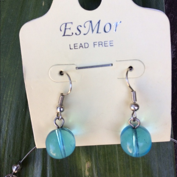 EsMor | Jewelry | Esmor Turquoise Colored Beaded Necklace Set | Poshmark