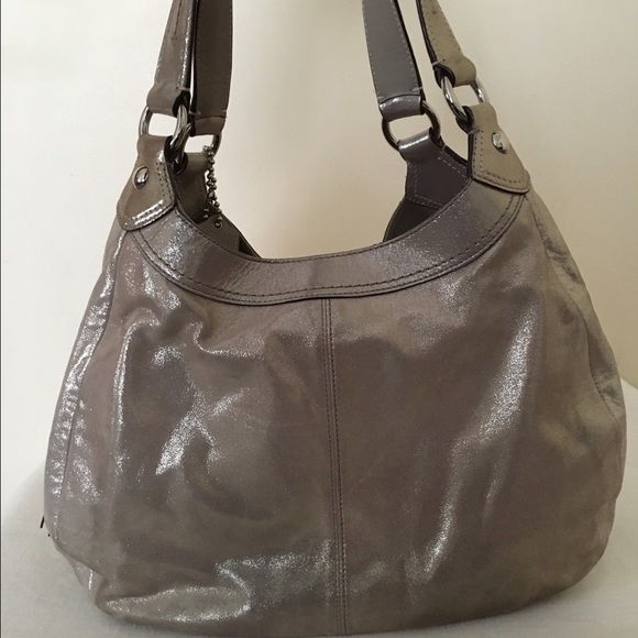 Coach | Bags | Coach Pewter Soho Leather Lyn Hobo | Poshmark
