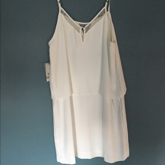 Bar III | Dresses | Nwt Bar Iii Ivory Lace Insert Shift Dress Medium ...