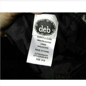 Deb | Dresses | Deb Formal Prom Dress 9 Black Beaded Tulle Tier | Poshmark
