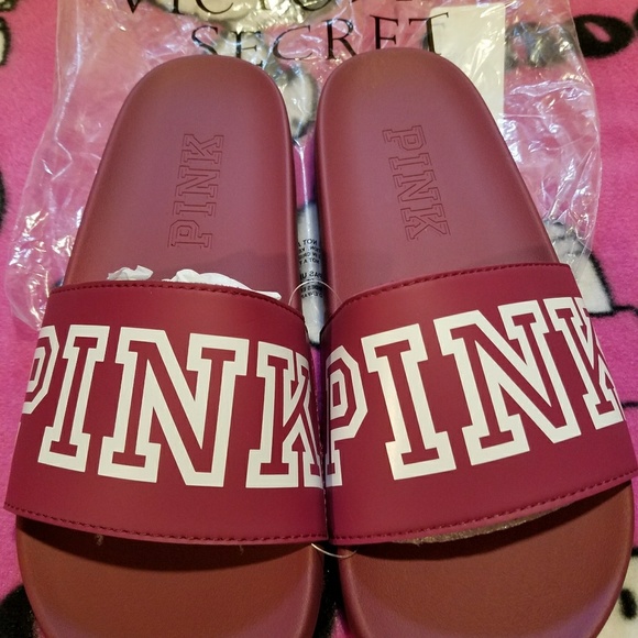 PINK Victoria's Secret | Shoes | Victorias Secret Pink Slides | Poshmark