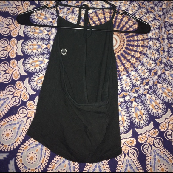 Brandy Melville | Tops | Black Halter Top With Alien Patch | Poshmark