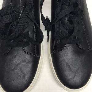 Express | Shoes | Express Mens Black Faux Leather Fashion Shoe Sz 9 ...