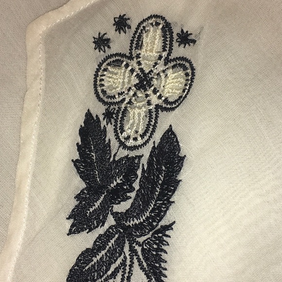 Theory | Tops | Theory Sheer Silk Blend Voile Tunic Wembroidery | Poshmark