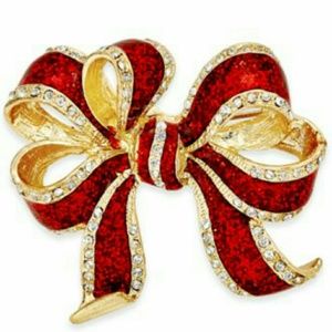 Accessories | Red Bow Pin | Poshmark
