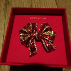 Accessories | Red Bow Pin | Poshmark