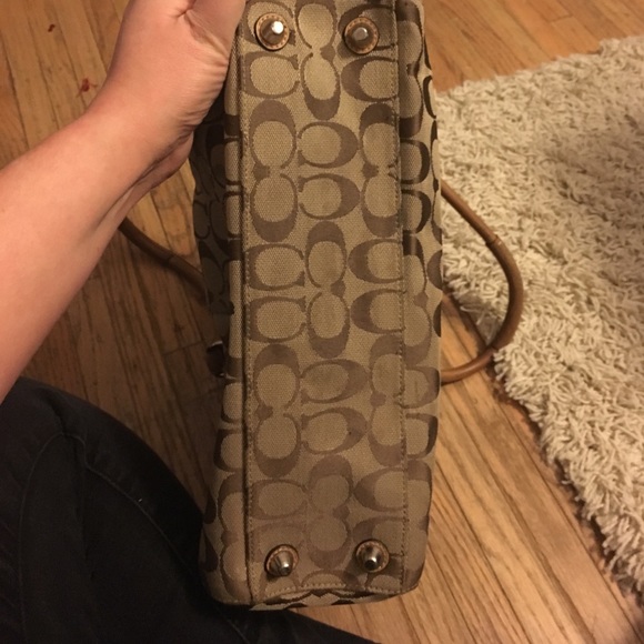 Coach | Bags | Coach Tan Signature C Purse | Poshmark