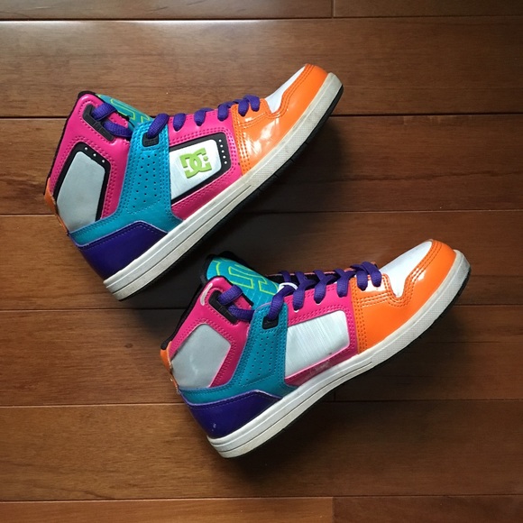 DC | Shoes | Dc Colorful Hightop Sneakers | Poshmark