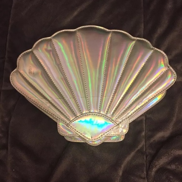 Bags | Nasty Gal Holographic Shell Purse | Poshmark
