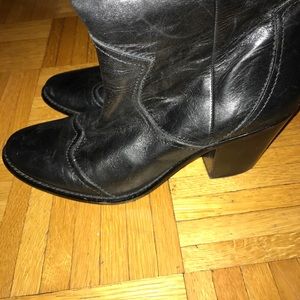 BCBGeneration | Shoes | Cowboy Boots Black Leather Bcbg 1 | Poshmark