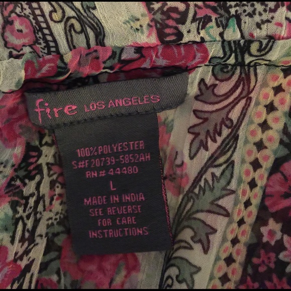 Fire Los Angeles | Tops | One Shoulder Sheer Top | Poshmark