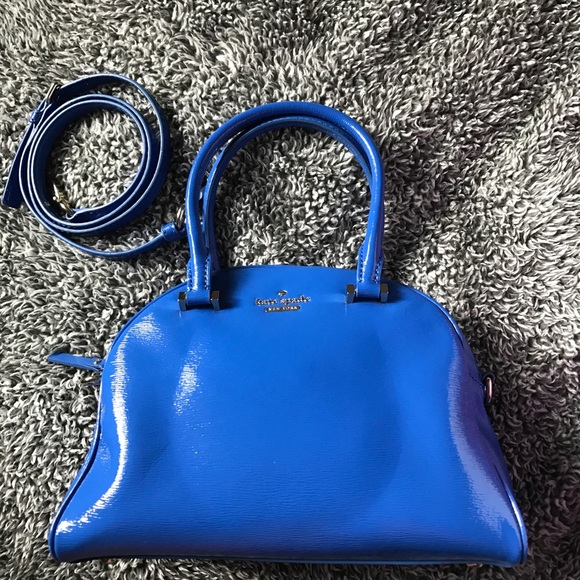 kate spade | Bags | Kate Spade Cedar Street Patent Blue Leather | Poshmark
