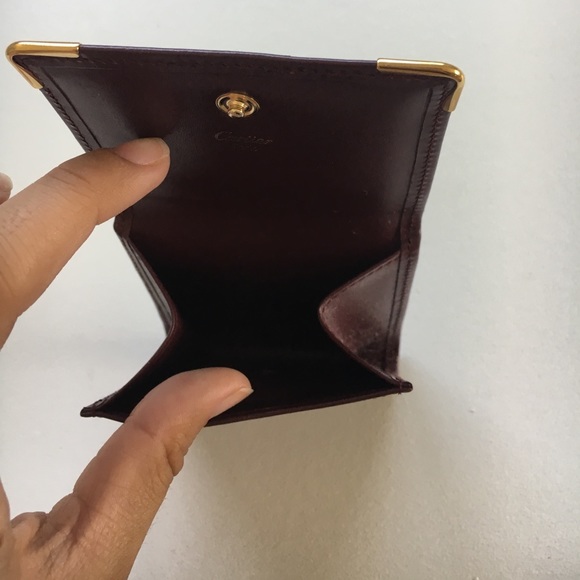 Cartier | Bags | 0 Authentic Cartier Maroon Coin Pouch | Poshmark