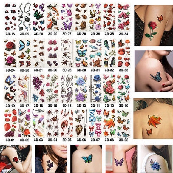 Makeup | Temporary 3d Tattoo | Poshmark