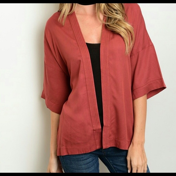 Jackets & Coats | Last One Womens Rust Colored Kimono | Poshmark
