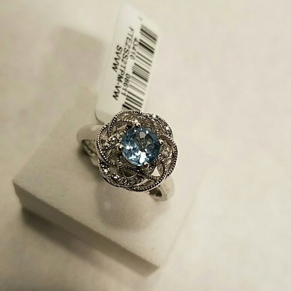 Simply Vera Vera Wang | Jewelry | Simply Vera Vera Wang Blue Topaz Ring ...