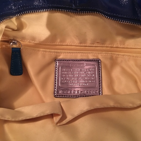 Coach | Bags | Authentic Blue Coach Purse | Poshmark