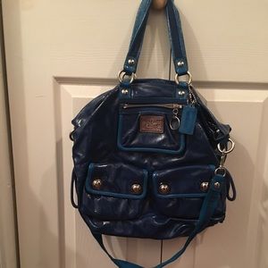 Coach | Bags | Authentic Blue Coach Purse | Poshmark