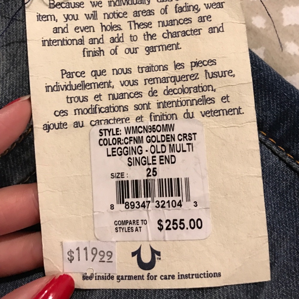 Authentic True Religion Brand Jeans - Gem