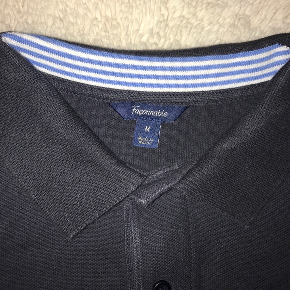 Faconnable | Shirts | Mens Polo Faconnable Navy Blue Medium | Poshmark