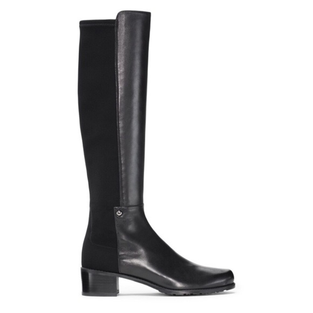 Brand New! Stuart Weitzman Black Leather Boot - Gem