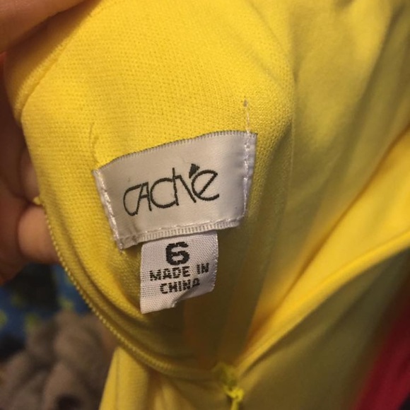 Cache | Dresses | Cache Yellow Prom Dress | Poshmark