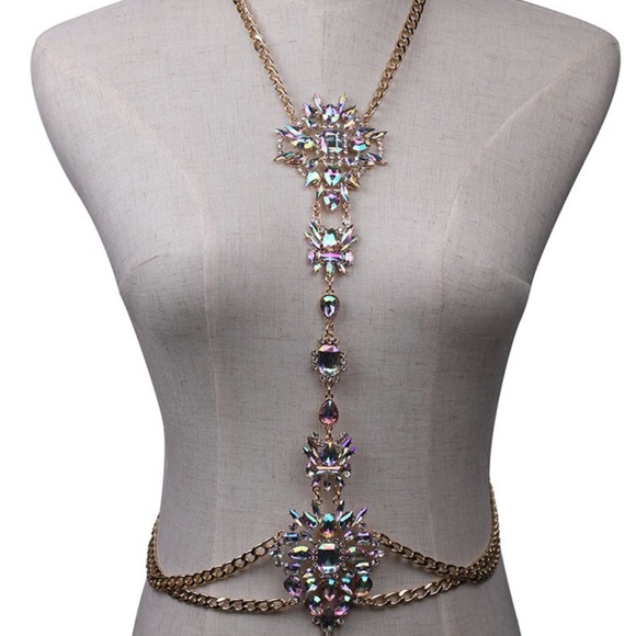 Jewelry | Jeweled Body Chain | Poshmark