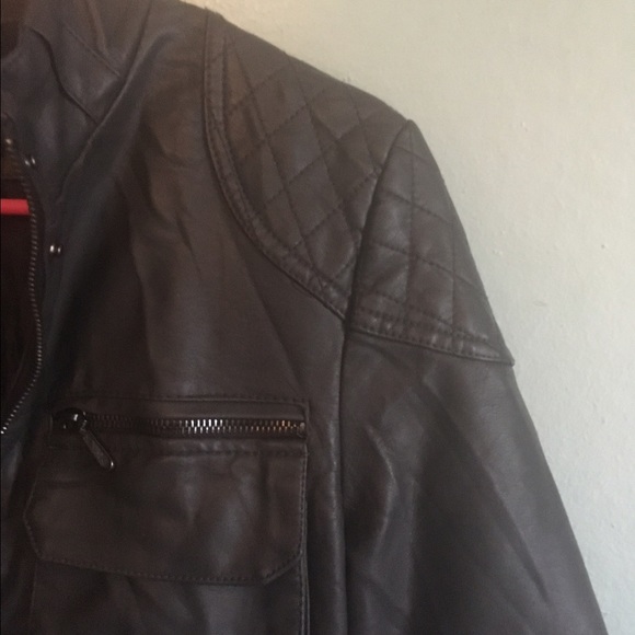 Black Rivet | Jackets & Coats | Black Rivet Charcoal Belted Faux ...