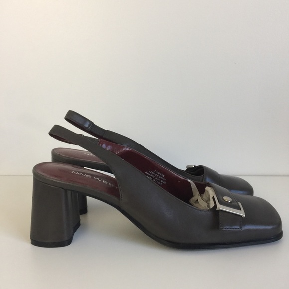 Nine West | Shoes | Nine West Gray Slingbacks Nwot | Poshmark