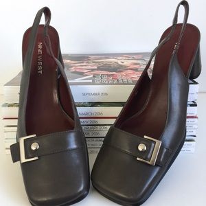 Nine West | Shoes | Nine West Gray Slingbacks Nwot | Poshmark