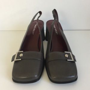 Nine West | Shoes | Nine West Gray Slingbacks Nwot | Poshmark