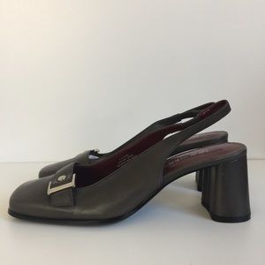 Nine West | Shoes | Nine West Gray Slingbacks Nwot | Poshmark