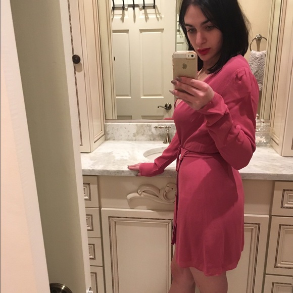 Reformation | Dresses | Reformation Rose Pink Wrap Dress | Poshmark