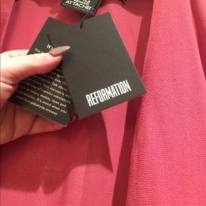 Reformation | Dresses | Reformation Rose Pink Wrap Dress | Poshmark