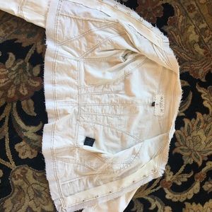 Raw | Jackets & Coats | Raw White Leather Jacket Whammered Metal Trim S ...