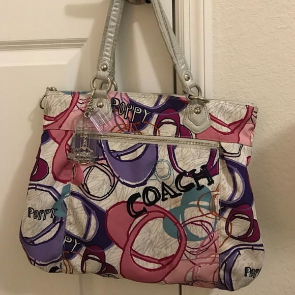 Coach | Bags | Coach Poppy Collection Purse Purple | Poshmark