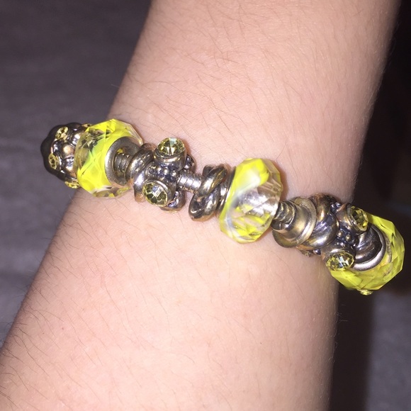 Pandora | Jewelry | Pandora Yellow Bracelet | Poshmark