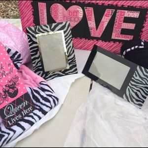 Other | Pink And Zebra Bedroom Set | Poshmark