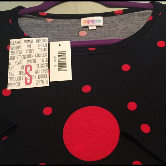 LuLaRoe | Dresses | Llr Julia Dress Red Polka Dots | Poshmark