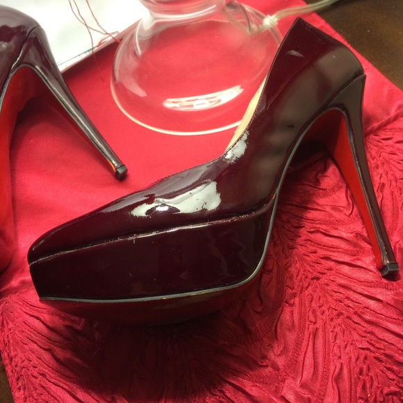 Shoes | Louis Boutin Burgundy Bianca Pumps In Us Size 1 | Poshmark