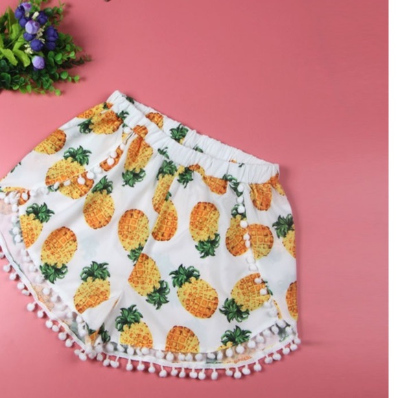 Shorts | New Listingdarling Shorts In A Pineapple Print | Poshmark