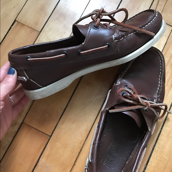 Sebago | Shoes | Sebago Docksides Boat Shoes Leather Brown Women | Poshmark