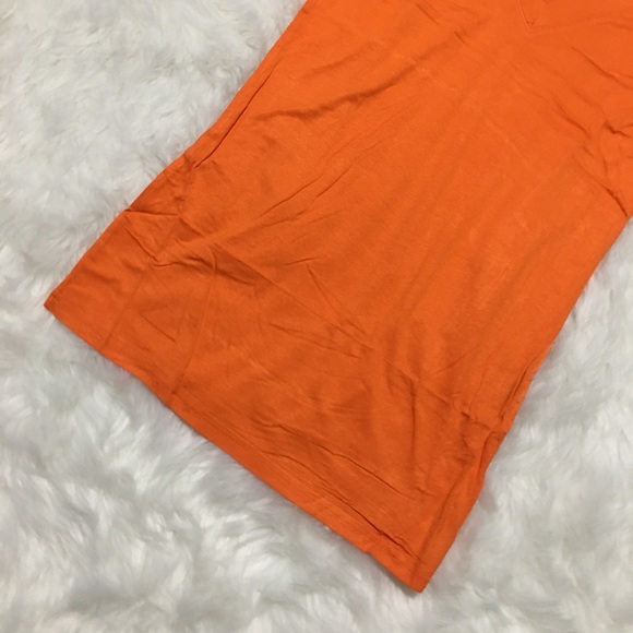 Angie | Tops | Angie Orange Vneck Tshirt Blouse Top | Poshmark