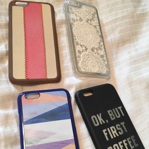 Brandy Melville | Accessories | 4 Cute Phone Cases Iphone 6 Or 6s ...