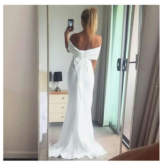 Dresses | Sophia White Gown | Poshmark