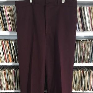 Vintage | Pants | Vintage Maroon Slacks 97s | Poshmark