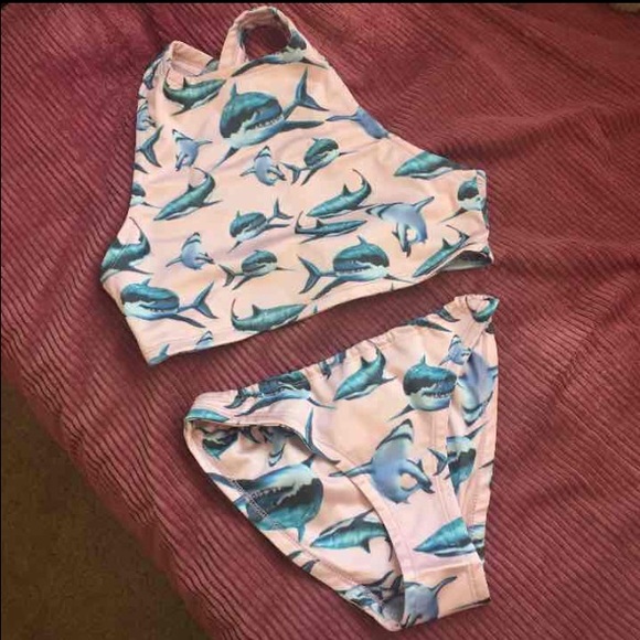 Swim | Shark Bikini Just Like Jaws Two Piece Bathing Suit | Poshmark