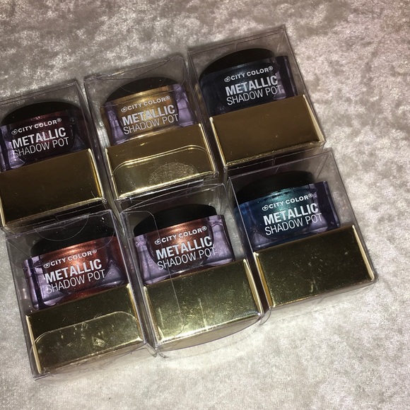 City Color | Makeup | City Color Metallic Shadow Pots 6 Shades | Poshmark