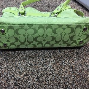 Coach | Bags | Coach Purse And Wallet Lime Green | Poshmark